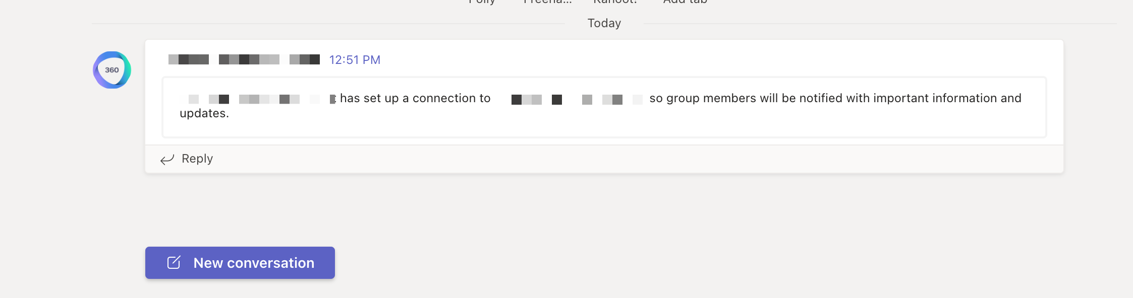 Send group notifications to Microsoft Teams channels – 360Learning Support